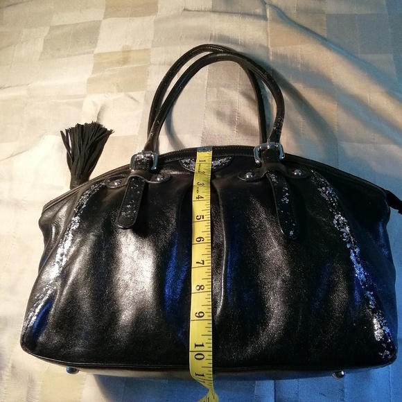 Danier | Bags | Danier Genuine Leather Black Satchel Shoulder Bag ...